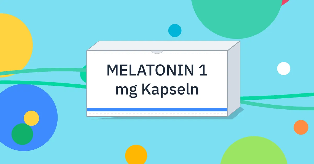 Symbolbild: Packung mit der Aufschrift MELATONIN 1 mg Kapseln (PZN 18104237) – Verfügbarkeit und Bezug in Apotheken in Frankfurt am Main