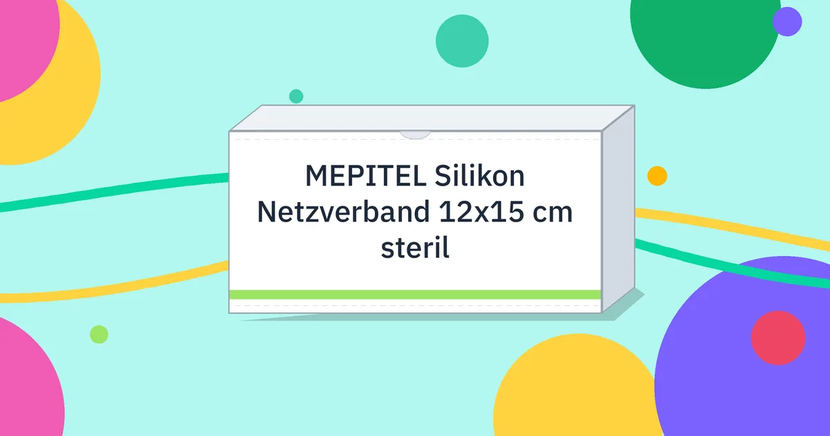 Symbolbild: Packung mit der Aufschrift MEPITEL Silikon Netzverband 12x15 cm steril (PZN 12452664) – Verfügbarkeit und Bezug in Apotheken in Frankfurt am Main