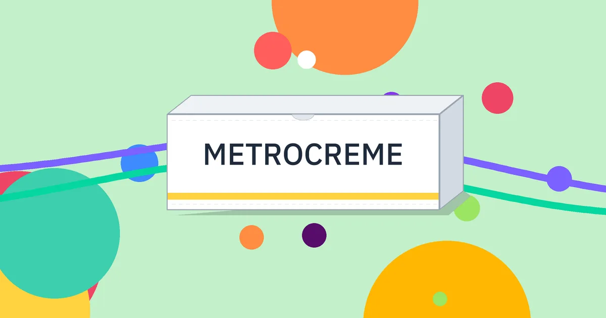 Symbolbild: Packung mit der Aufschrift METROCREME (PZN 04609991) – Verfügbarkeit und Bezug in Apotheken in Frankfurt am Main