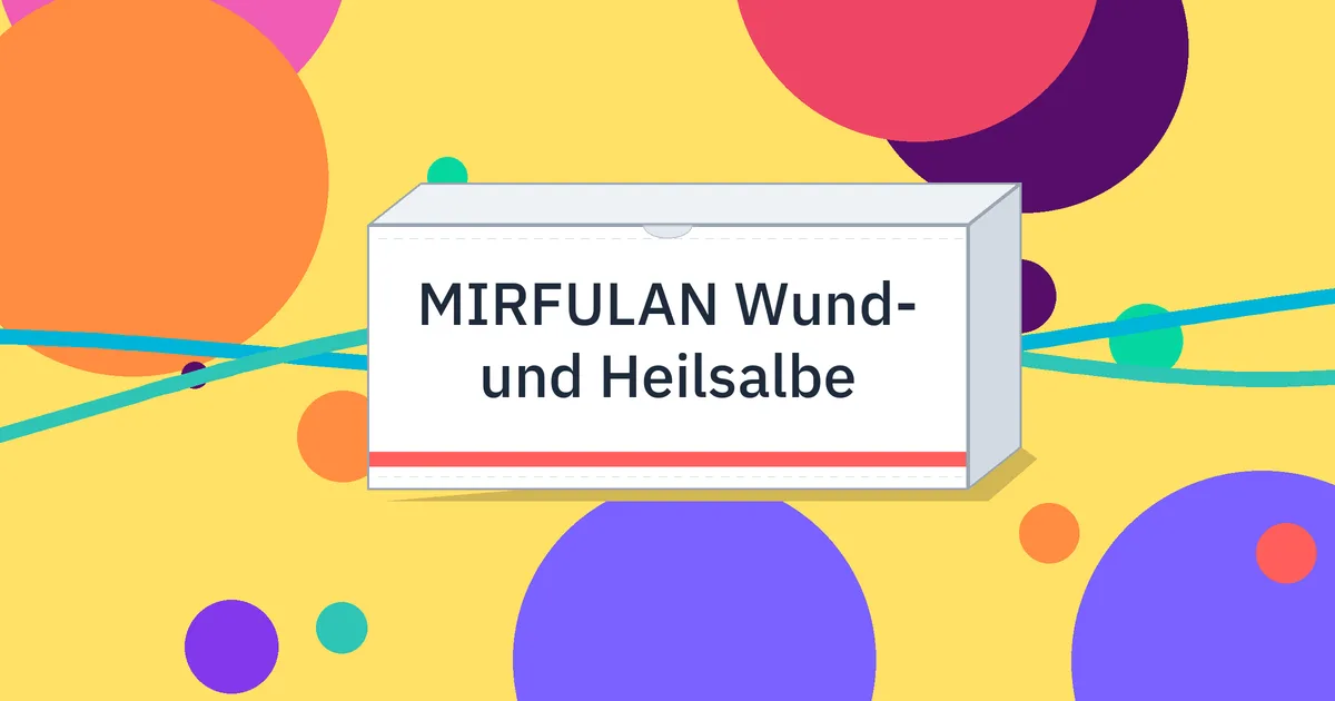 Symbolbild: Packung mit der Aufschrift MIRFULAN Wund- und Heilsalbe (PZN 04613194) – Verfügbarkeit und Bezug in Apotheken in Frankfurt am Main