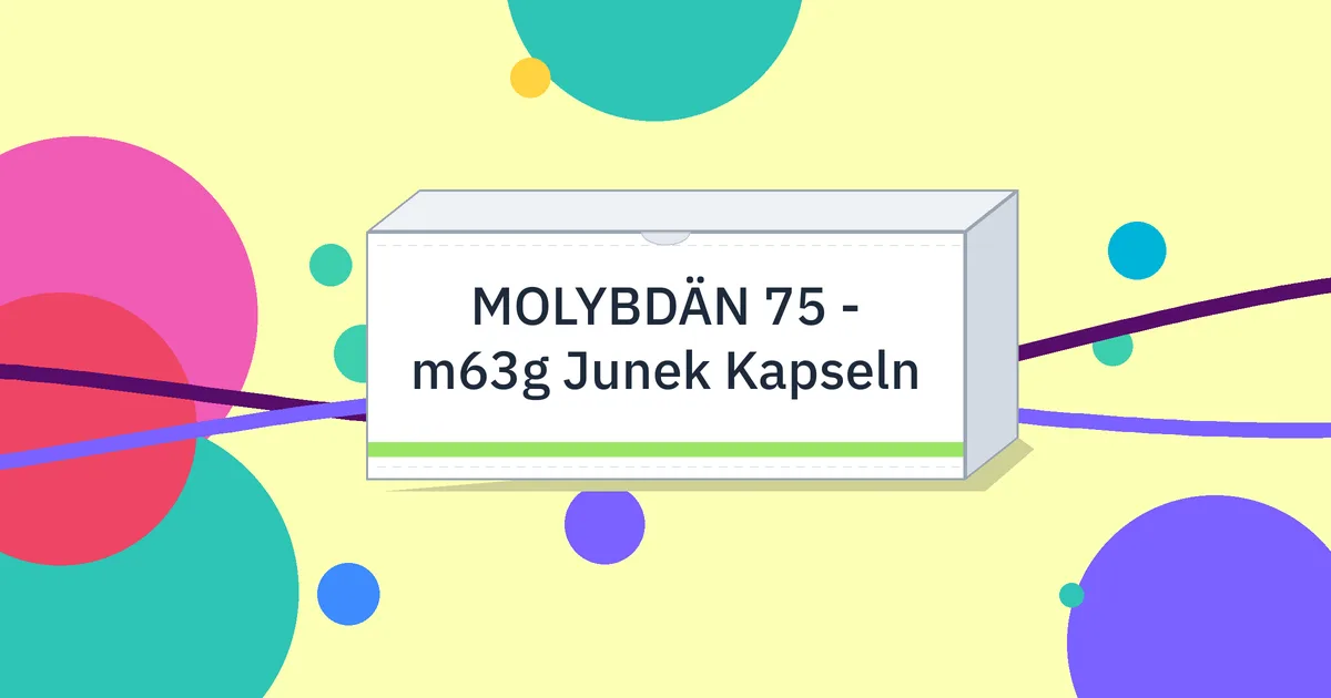 Symbolbild: Packung mit der Aufschrift MOLYBDÄN 75 -m63g Junek Kapseln (PZN 10053612) – Verfügbarkeit und Bezug in Apotheken in Frankfurt am Main