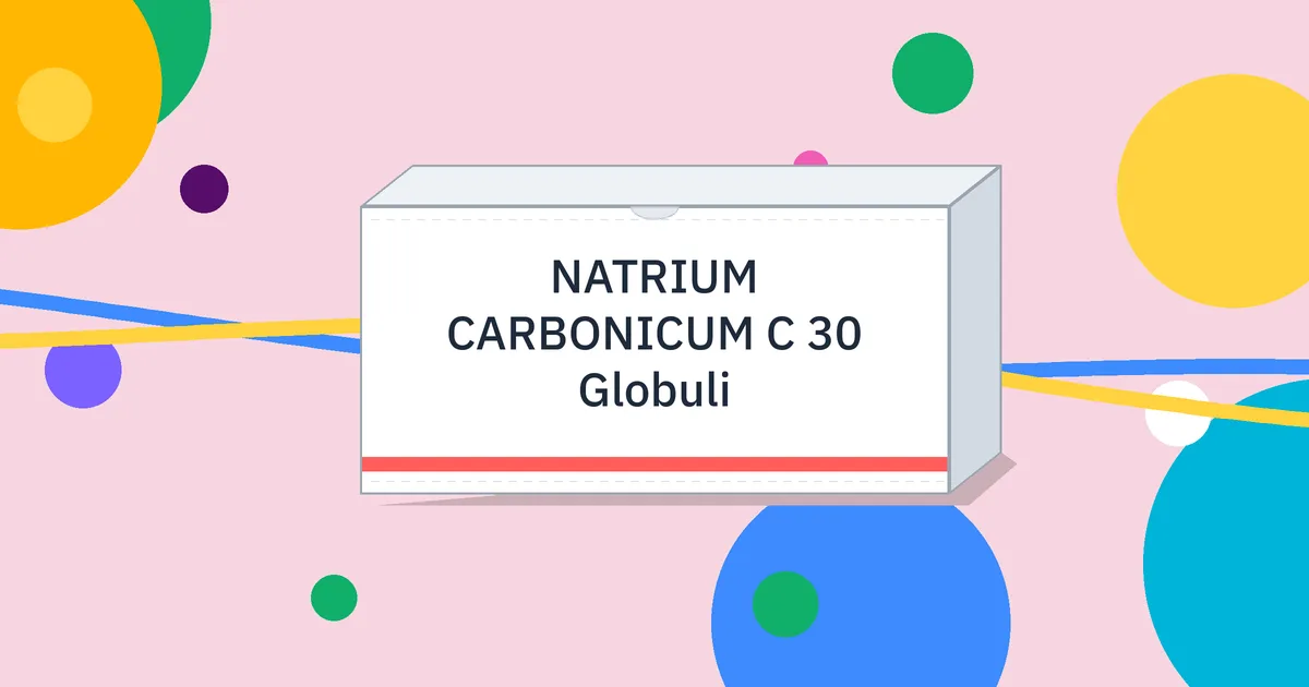 Symbolbild: Packung mit der Aufschrift NATRIUM CARBONICUM C 30 Globuli (PZN 04228510) – Verfügbarkeit und Bezug in Apotheken in Frankfurt am Main