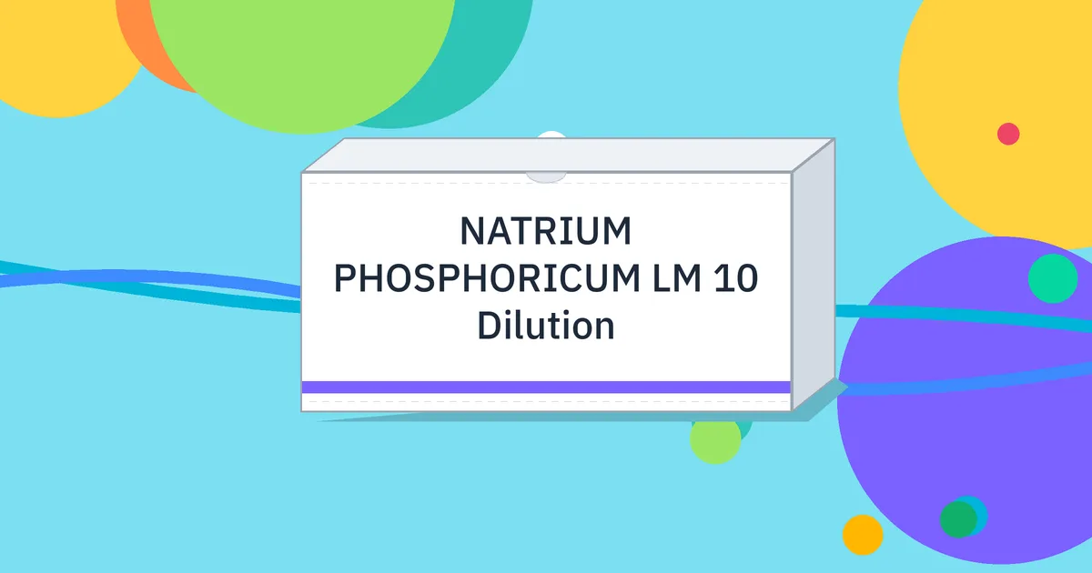 Symbolbild: Packung mit der Aufschrift NATRIUM PHOSPHORICUM LM 10 Dilution (PZN 12966050) – Verfügbarkeit und Bezug in Apotheken in Frankfurt am Main