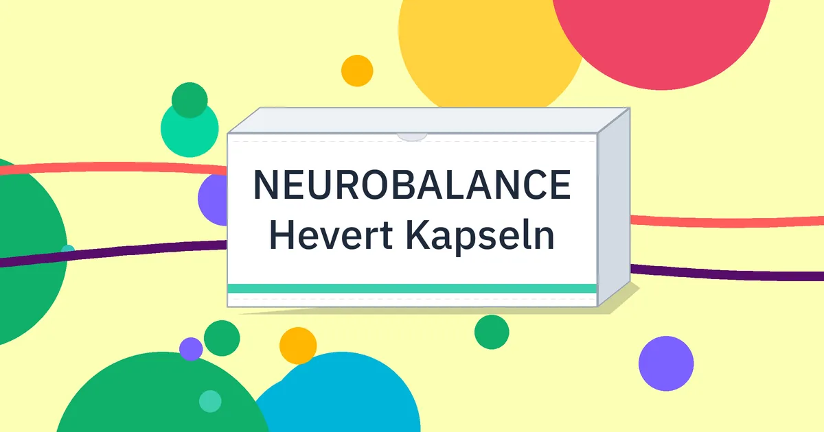 Symbolbild: Packung mit der Aufschrift NEUROBALANCE Hevert Kapseln (PZN 15660989) – Verfügbarkeit und Bezug in Apotheken in Frankfurt am Main