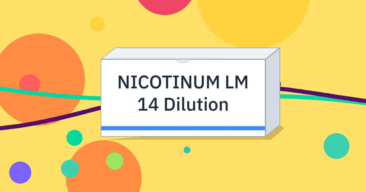 Symbolbild: Packung mit der Aufschrift NICOTINUM LM 14 Dilution (PZN 12969108) – Verfügbarkeit und Bezug in Apotheken in Frankfurt am Main