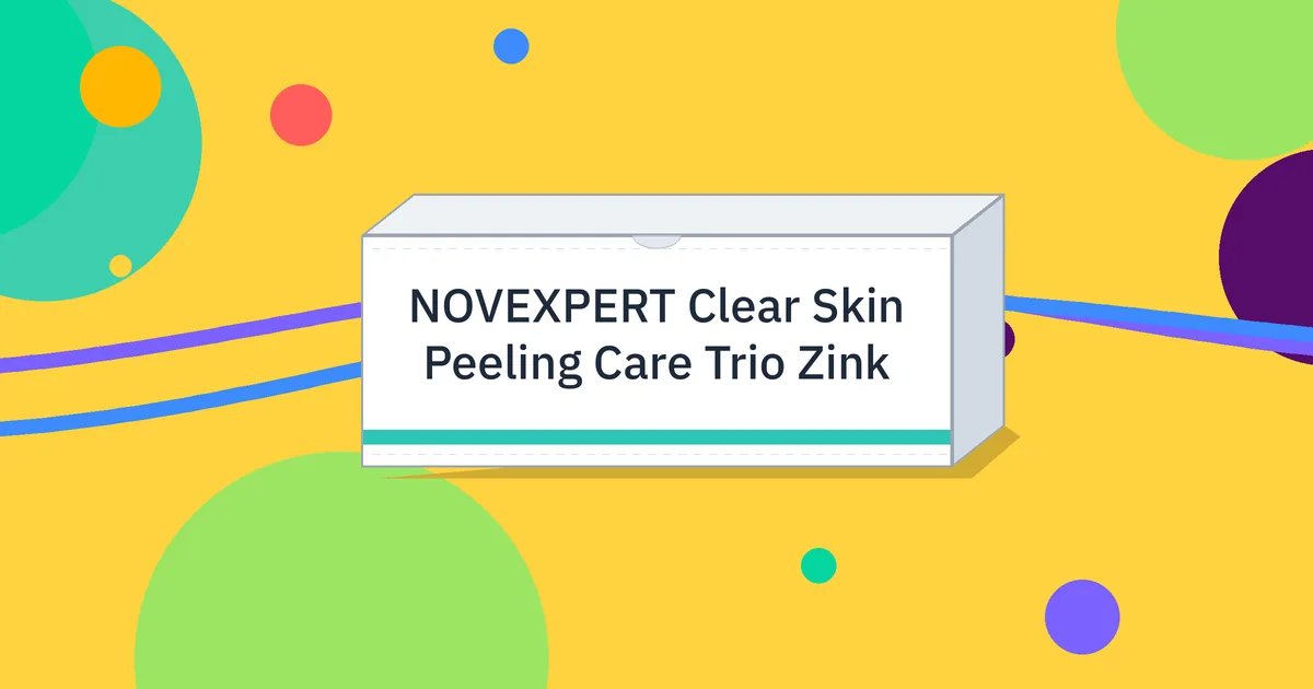 Symbolbild: Packung mit der Aufschrift NOVEXPERT Clear Skin Peeling Care Trio Zink (PZN 19147562) – Verfügbarkeit und Bezug in Apotheken in Frankfurt am Main