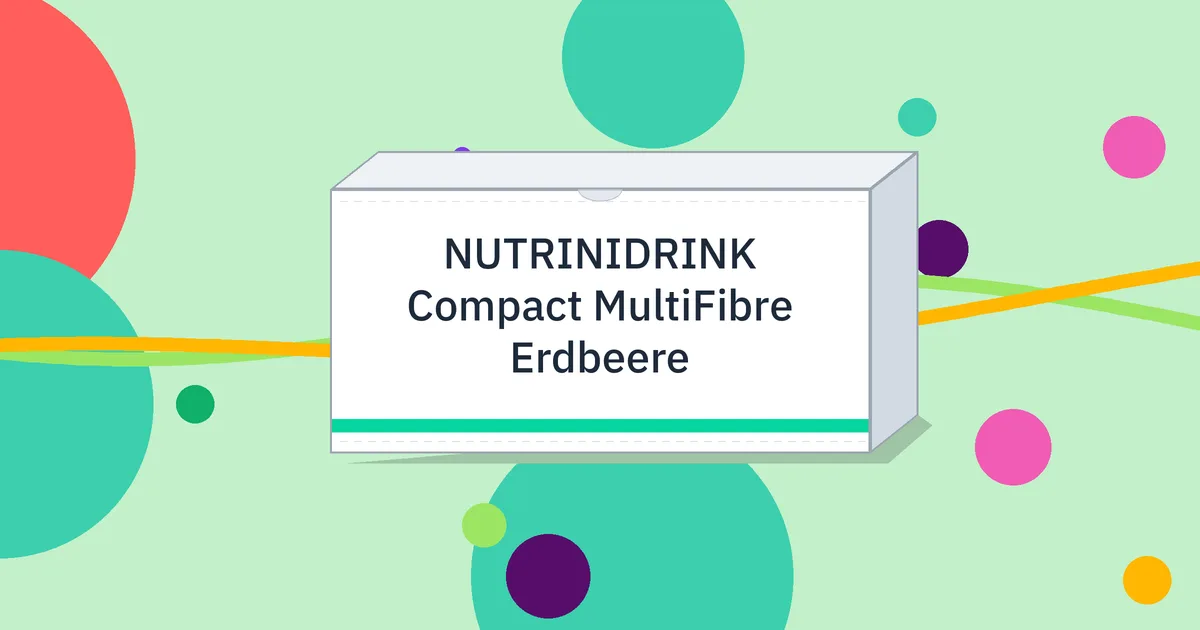 Symbolbild: Packung mit der Aufschrift NUTRINIDRINK Compact MultiFibre Erdbeere (PZN 20170922) – Verfügbarkeit und Bezug in Apotheken in Frankfurt am Main