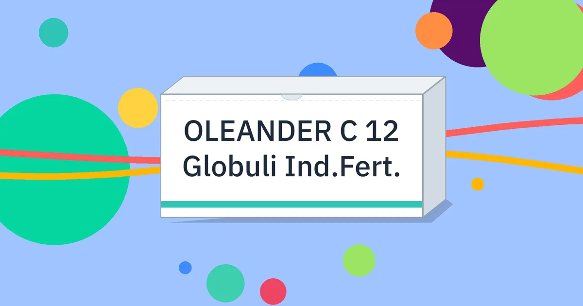 Symbolbild: Packung mit der Aufschrift OLEANDER C 12 Globuli Ind.Fert. (PZN 17659045) – Verfügbarkeit und Bezug in Apotheken in Frankfurt am Main