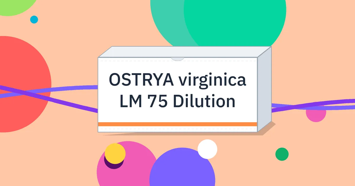Symbolbild: Packung mit der Aufschrift OSTRYA virginica LM 75 Dilution (PZN 13628757) – Verfügbarkeit und Bezug in Apotheken in Frankfurt am Main