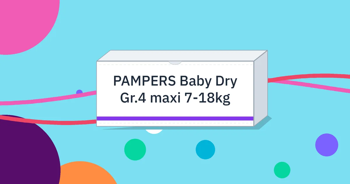 Symbolbild: Packung mit der Aufschrift PAMPERS Baby Dry Gr.4 maxi 7-18kg (PZN 09519270) – Verfügbarkeit und Bezug in Apotheken in Frankfurt am Main