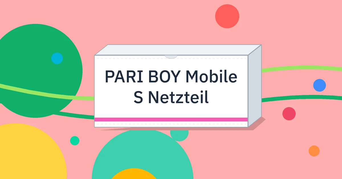 Symbolbild: Packung mit der Aufschrift PARI BOY Mobile S Netzteil (PZN 00515891) – Verfügbarkeit und Bezug in Apotheken in Frankfurt am Main