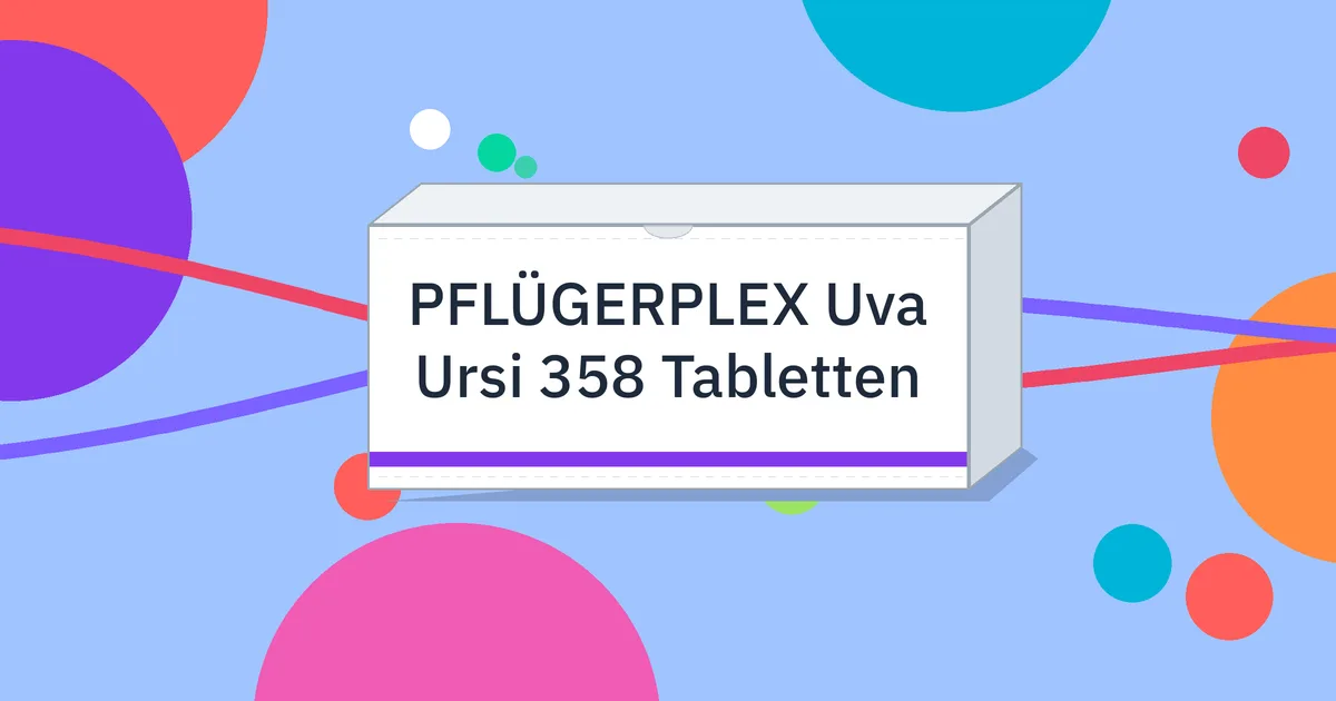 Symbolbild: Packung mit der Aufschrift PFLÜGERPLEX Uva Ursi 358 Tabletten (PZN 01565589) – Verfügbarkeit und Bezug in Apotheken in Frankfurt am Main