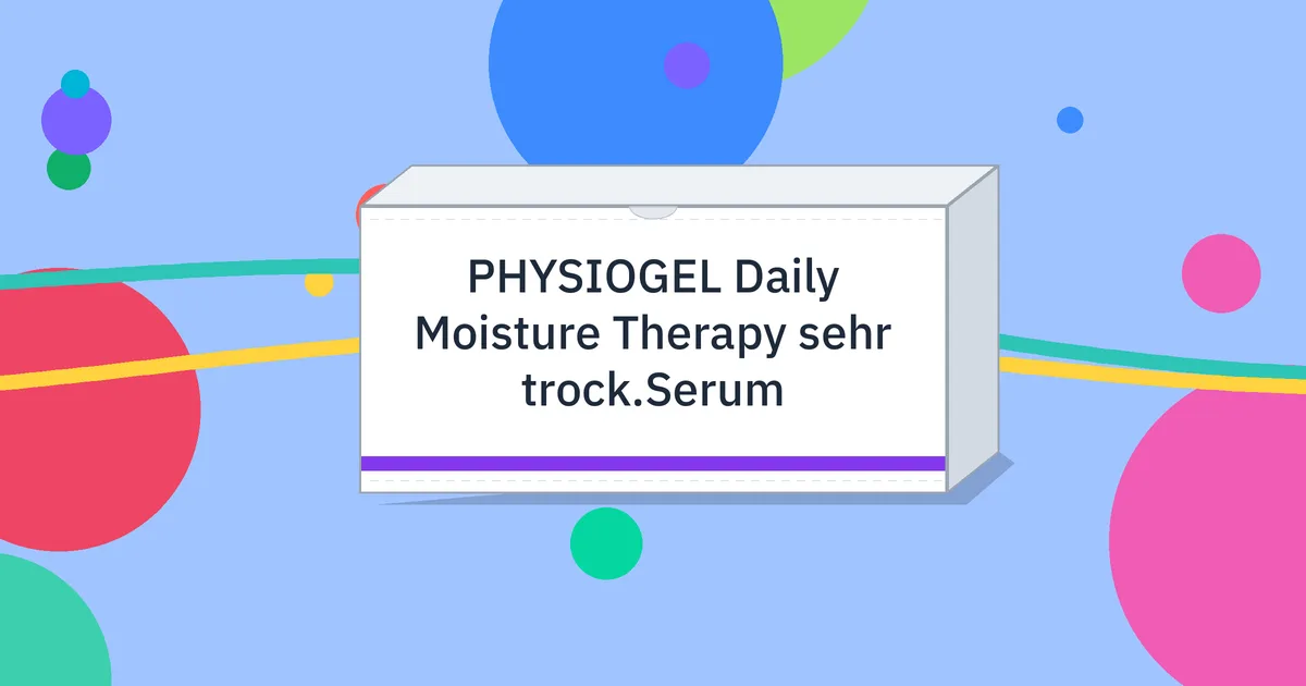 Symbolbild: Packung mit der Aufschrift PHYSIOGEL Daily Moisture Therapy sehr trock.Serum (PZN 17185044) – Verfügbarkeit und Bezug in Apotheken in Frankfurt am Main