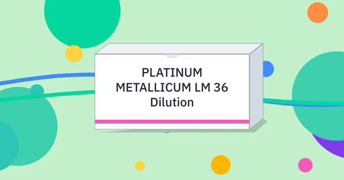Symbolbild: Packung mit der Aufschrift PLATINUM METALLICUM LM 36 Dilution (PZN 13038576) – Verfügbarkeit und Bezug in Apotheken in Frankfurt am Main