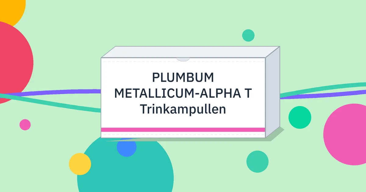 Symbolbild: Packung mit der Aufschrift PLUMBUM METALLICUM-ALPHA T Trinkampullen (PZN 10222440) – Verfügbarkeit und Bezug in Apotheken in Frankfurt am Main