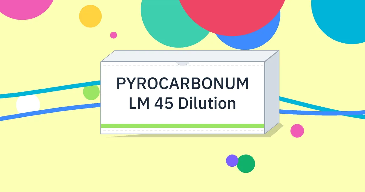 Symbolbild: Packung mit der Aufschrift PYROCARBONUM LM 45 Dilution (PZN 13672971) – Verfügbarkeit und Bezug in Apotheken in Frankfurt am Main