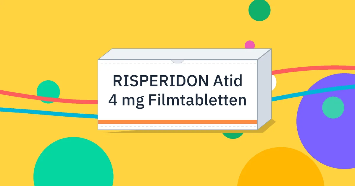 Symbolbild: Packung mit der Aufschrift RISPERIDON Atid 4 mg Filmtabletten (PZN 05989079) – Verfügbarkeit und Bezug in Apotheken in Frankfurt am Main