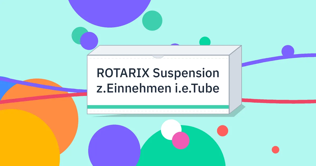 Symbolbild: Packung mit der Aufschrift ROTARIX Suspension z.Einnehmen i.e.Tube (PZN 18084500) – Verfügbarkeit und Bezug in Apotheken in Frankfurt am Main