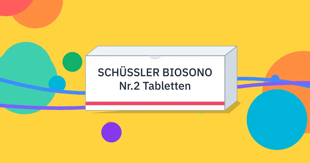Symbolbild: Packung mit der Aufschrift SCHÜSSLER BIOSONO Nr.2 Tabletten (PZN 04659629) – Verfügbarkeit und Bezug in Apotheken in Frankfurt am Main