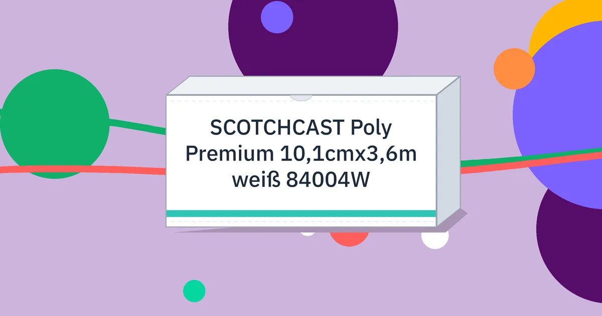 Symbolbild: Packung mit der Aufschrift SCOTCHCAST Poly Premium 10,1cmx3,6m weiß 84004W (PZN 09073377) – Verfügbarkeit und Bezug in Apotheken in Frankfurt am Main