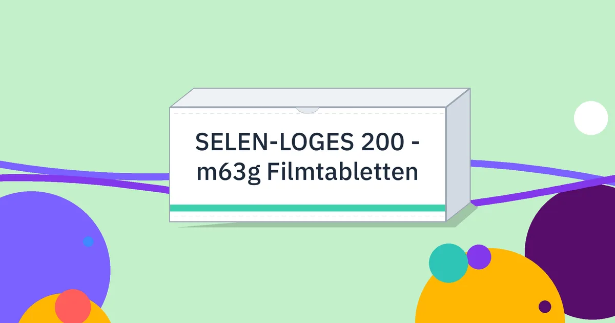 Symbolbild: Packung mit der Aufschrift SELEN-LOGES 200 -m63g Filmtabletten (PZN 17202021) – Verfügbarkeit und Bezug in Apotheken in Frankfurt am Main