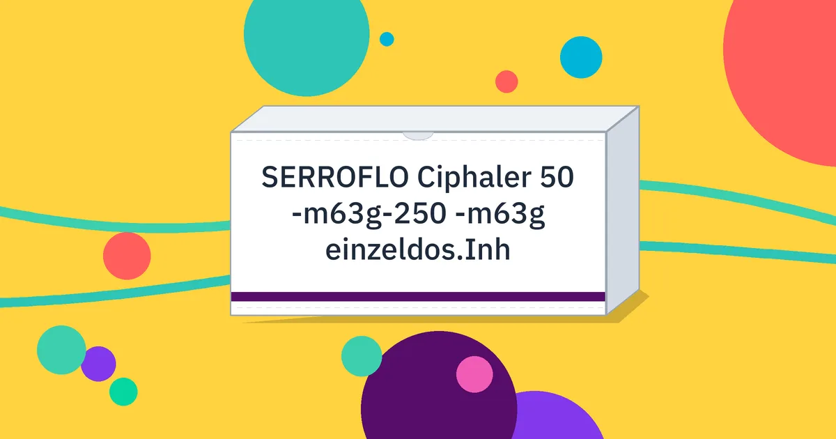 Symbolbild: Packung mit der Aufschrift SERROFLO Ciphaler 50 -m63g-250 -m63g einzeldos.Inh (PZN 18092818) – Verfügbarkeit und Bezug in Apotheken in Frankfurt am Main