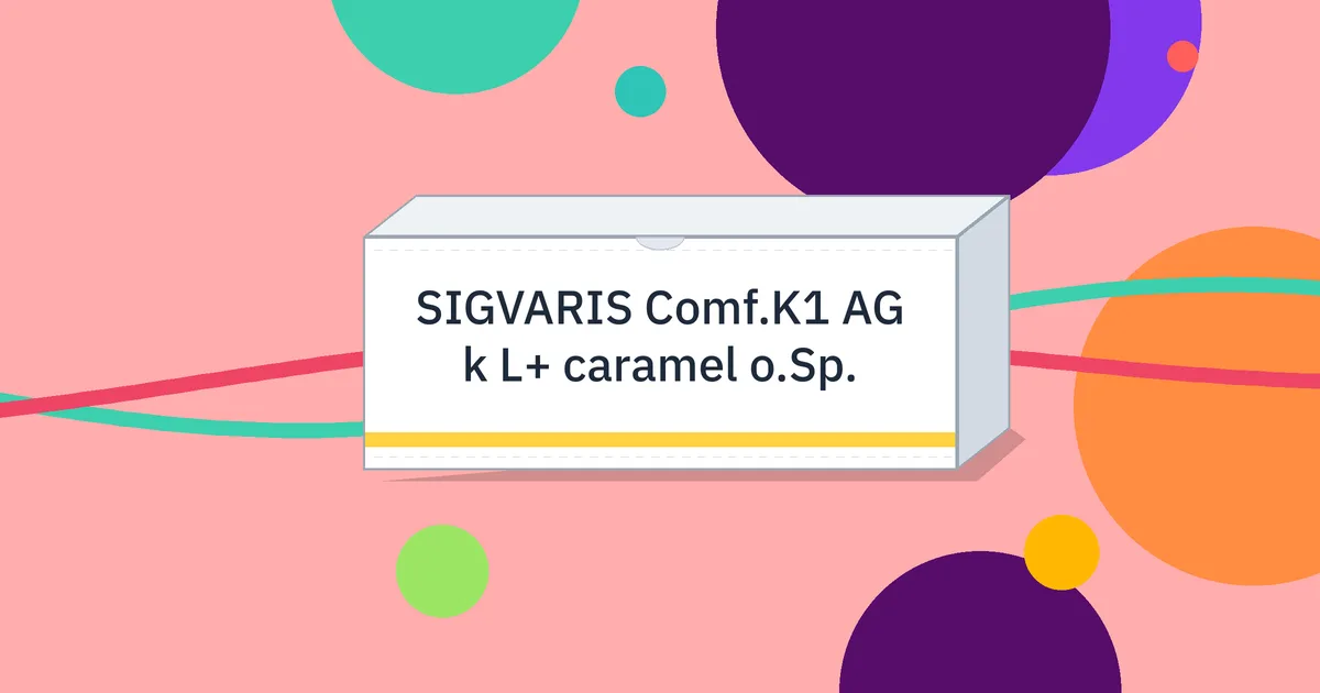 Symbolbild: Packung mit der Aufschrift SIGVARIS Comf.K1 AG k L+ caramel o.Sp. (PZN 17042557) – Verfügbarkeit und Bezug in Apotheken in Frankfurt am Main