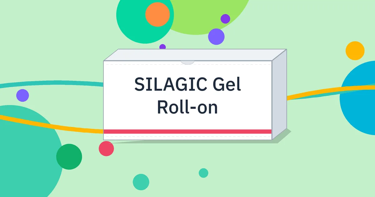 Symbolbild: Packung mit der Aufschrift SILAGIC Gel Roll-on (PZN 14413065) – Verfügbarkeit und Bezug in Apotheken in Frankfurt am Main