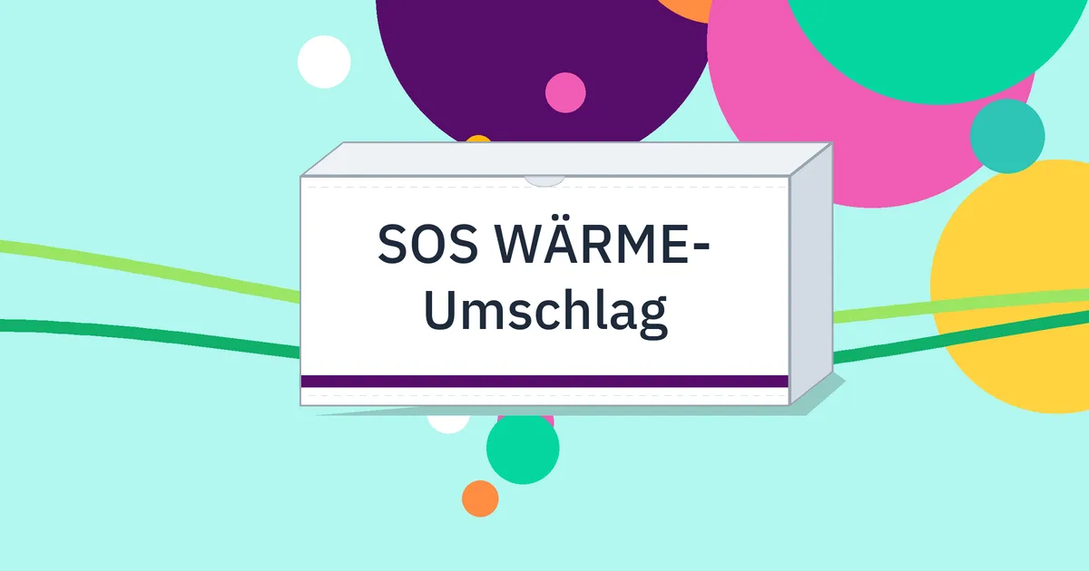 Symbolbild: Packung mit der Aufschrift SOS WÄRME-Umschlag (PZN 09684158) – Verfügbarkeit und Bezug in Apotheken in Frankfurt am Main