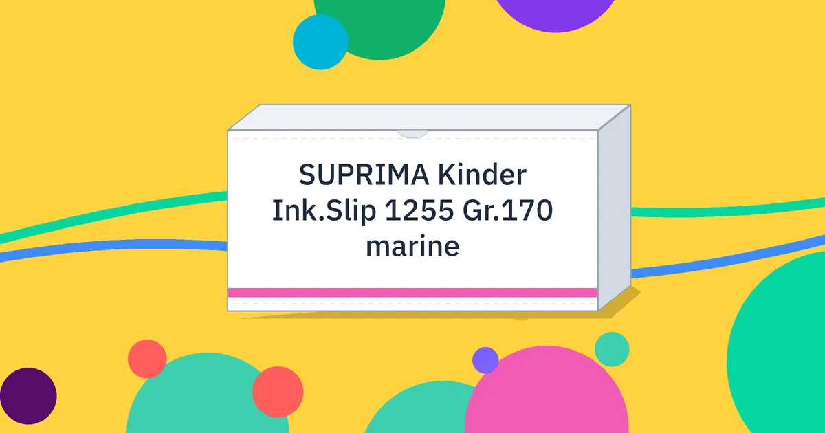 Symbolbild: Packung mit der Aufschrift SUPRIMA Kinder Ink.Slip 1255 Gr.170 marine (PZN 03103663) – Verfügbarkeit und Bezug in Apotheken in Frankfurt am Main