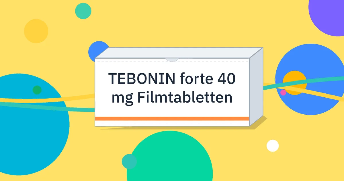 Symbolbild: Packung mit der Aufschrift TEBONIN forte 40 mg Filmtabletten (PZN 04507747) – Verfügbarkeit und Bezug in Apotheken in Frankfurt am Main