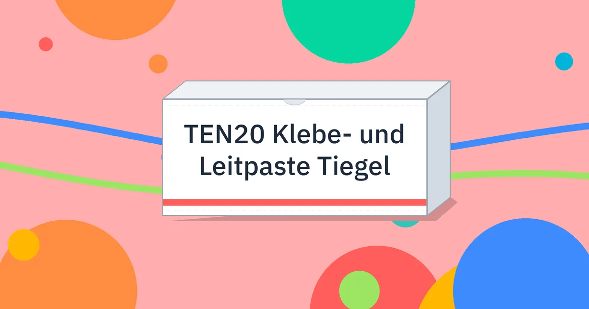 Symbolbild: Packung mit der Aufschrift TEN20 Klebe- und Leitpaste Tiegel (PZN 16888565) – Verfügbarkeit und Bezug in Apotheken in Frankfurt am Main