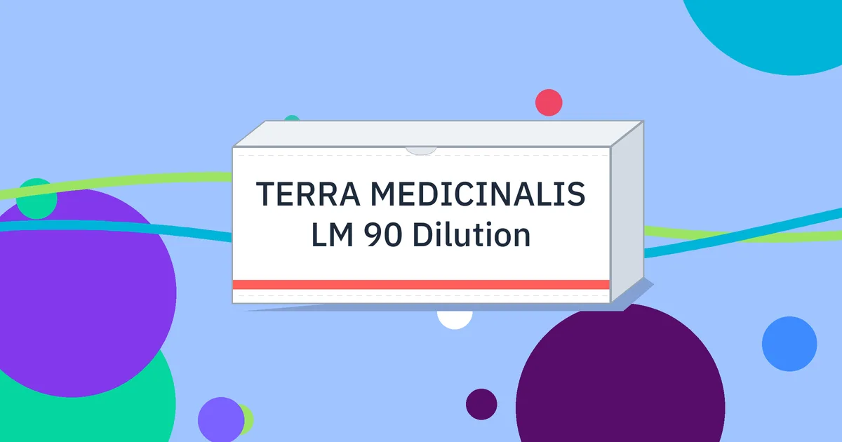 Symbolbild: Packung mit der Aufschrift TERRA MEDICINALIS LM 90 Dilution (PZN 13217385) – Verfügbarkeit und Bezug in Apotheken in Frankfurt am Main