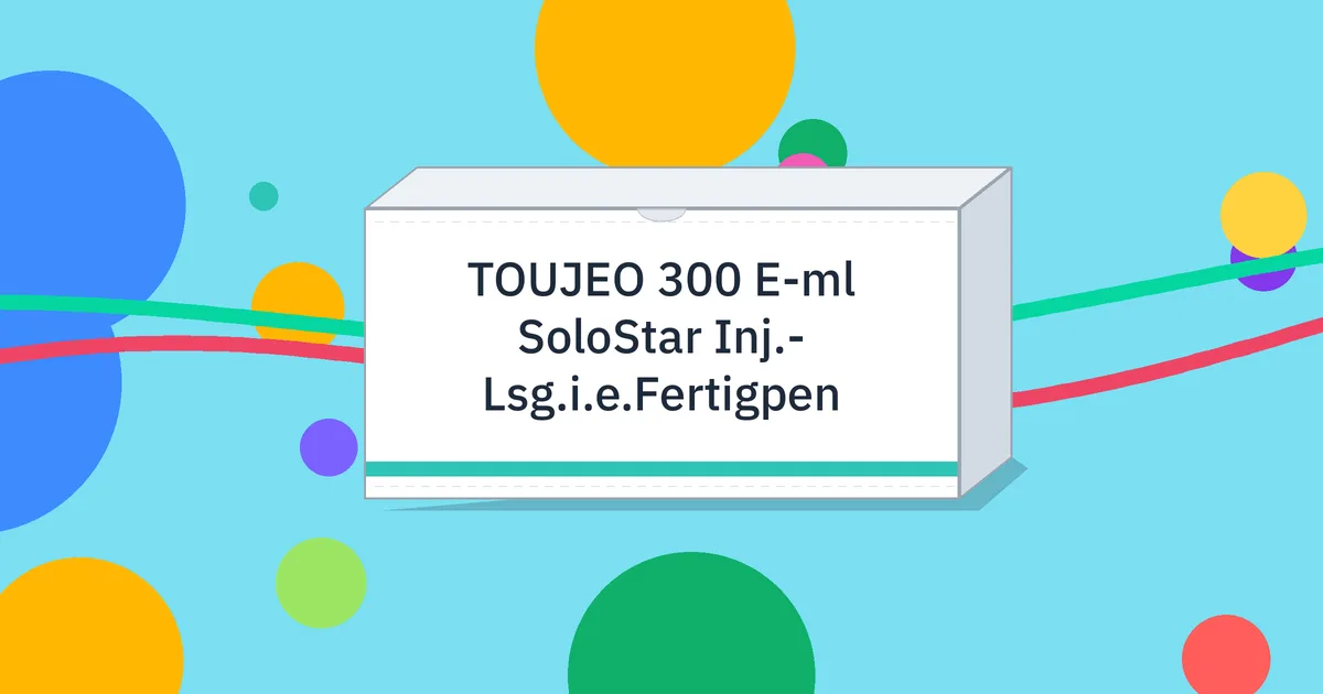 Symbolbild: Packung mit der Aufschrift TOUJEO 300 E-ml SoloStar Inj.-Lsg.i.e.Fertigpen (PZN 15570453) – Verfügbarkeit und Bezug in Apotheken in Frankfurt am Main