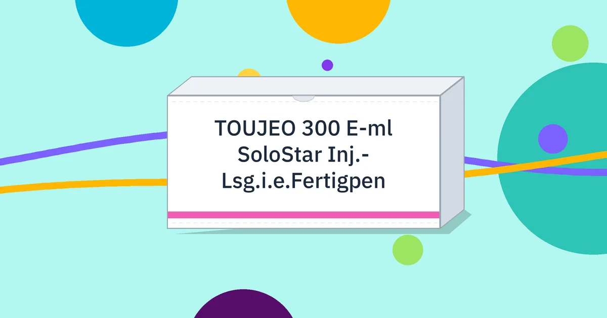 Symbolbild: Packung mit der Aufschrift TOUJEO 300 E-ml SoloStar Inj.-Lsg.i.e.Fertigpen (PZN 17414467) – Verfügbarkeit und Bezug in Apotheken in Frankfurt am Main