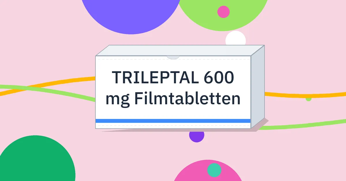 Symbolbild: Packung mit der Aufschrift TRILEPTAL 600 mg Filmtabletten (PZN 16768559) – Verfügbarkeit und Bezug in Apotheken in Frankfurt am Main