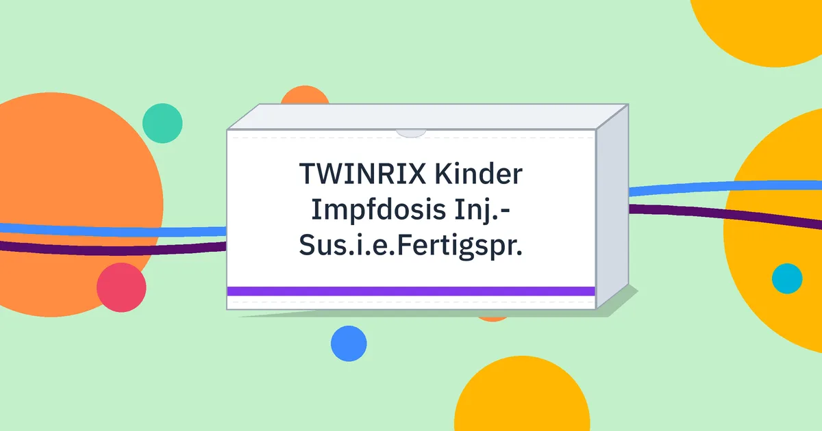 Symbolbild: Packung mit der Aufschrift TWINRIX Kinder Impfdosis Inj.-Sus.i.e.Fertigspr. (PZN 00013959) – Verfügbarkeit und Bezug in Apotheken in Frankfurt am Main