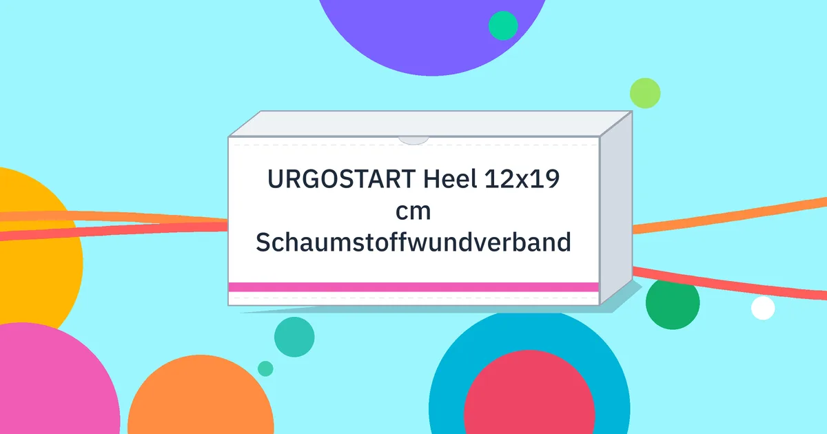 Symbolbild: Packung mit der Aufschrift URGOSTART Heel 12x19 cm Schaumstoffwundverband (PZN 07750299) – Verfügbarkeit und Bezug in Apotheken in Frankfurt am Main