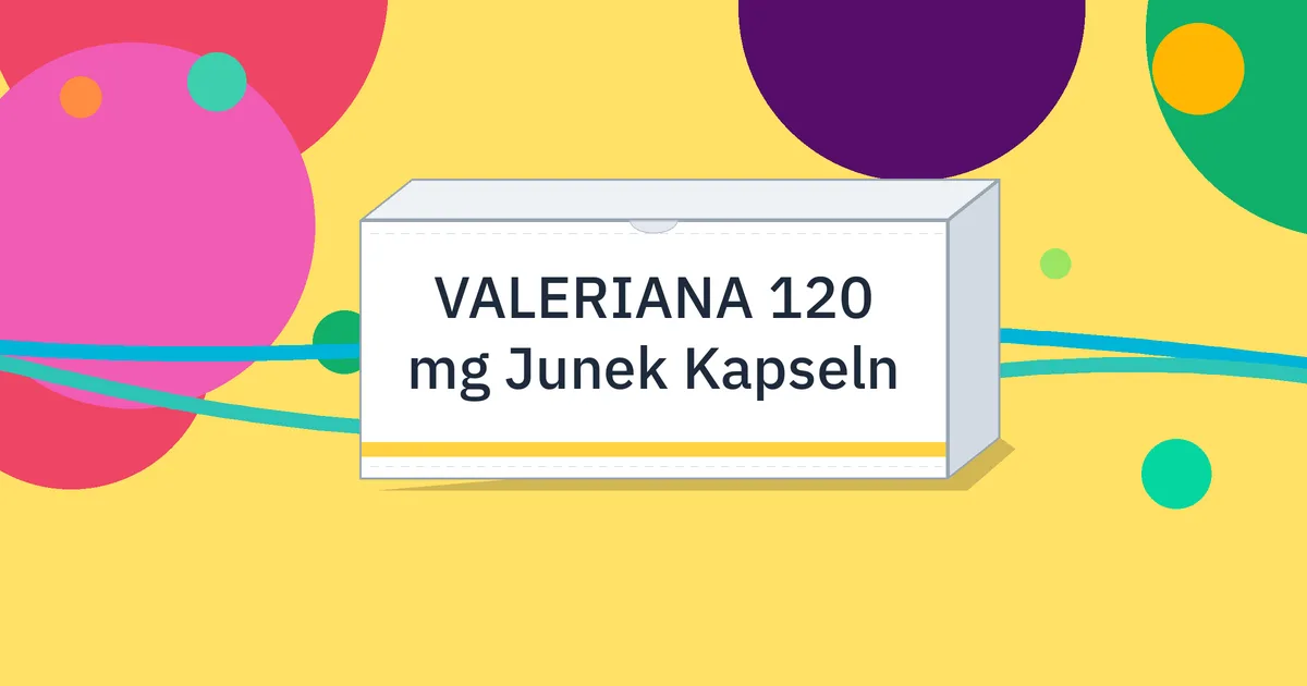 Symbolbild: Packung mit der Aufschrift VALERIANA 120 mg Junek Kapseln (PZN 10336534) – Verfügbarkeit und Bezug in Apotheken in Frankfurt am Main