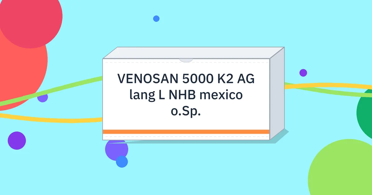 Symbolbild: Packung mit der Aufschrift VENOSAN 5000 K2 AG lang L NHB mexico o.Sp. (PZN 14430483) – Verfügbarkeit und Bezug in Apotheken in Frankfurt am Main