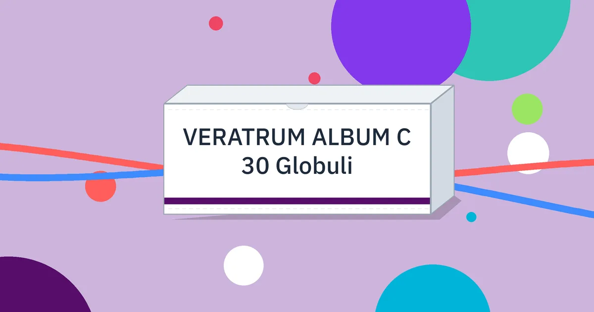 Symbolbild: Packung mit der Aufschrift VERATRUM ALBUM C 30 Globuli (PZN 13362093) – Verfügbarkeit und Bezug in Apotheken in Frankfurt am Main
