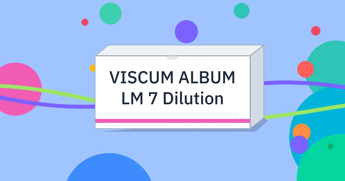 Symbolbild: Packung mit der Aufschrift VISCUM ALBUM LM 7 Dilution (PZN 13277737) – Verfügbarkeit und Bezug in Apotheken in Frankfurt am Main