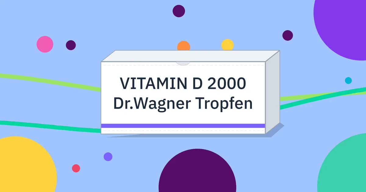 Symbolbild: Packung mit der Aufschrift VITAMIN D 2000 Dr.Wagner Tropfen (PZN 11864287) – Verfügbarkeit und Bezug in Apotheken in Frankfurt am Main