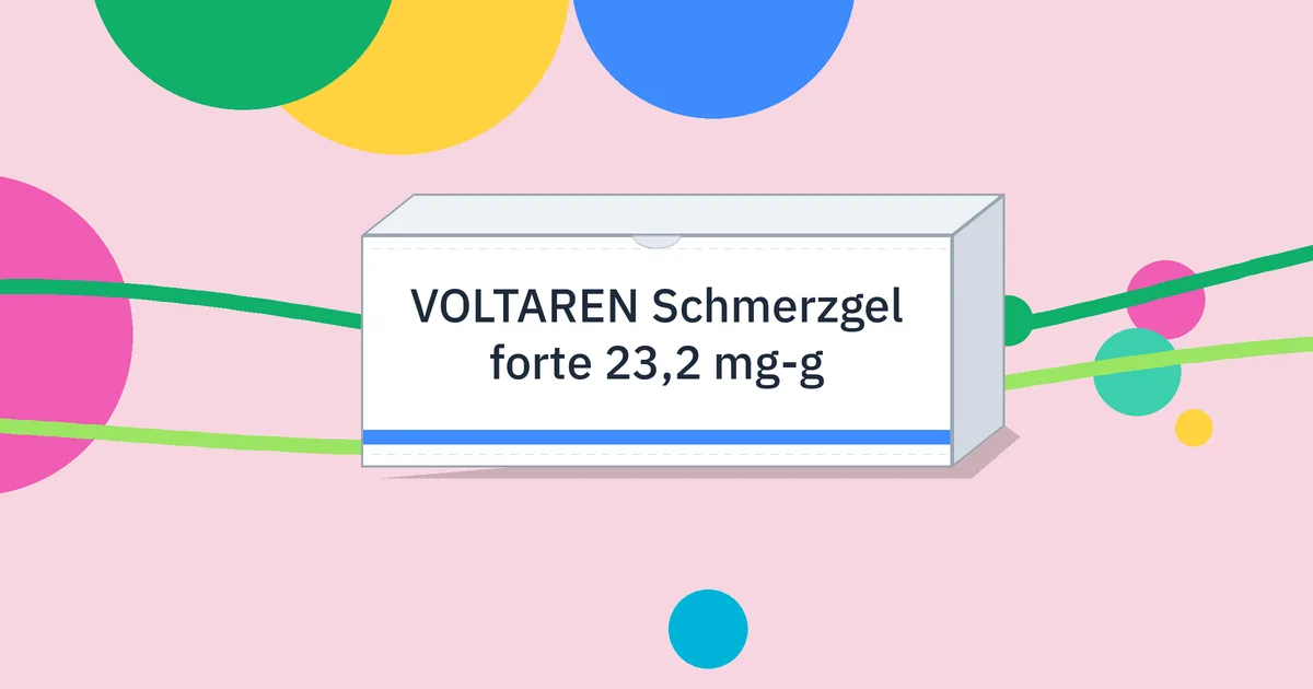 Symbolbild: Packung mit der Aufschrift VOLTAREN Schmerzgel forte 23,2 mg-g (PZN 18320366) – Verfügbarkeit und Bezug in Apotheken in Frankfurt am Main
