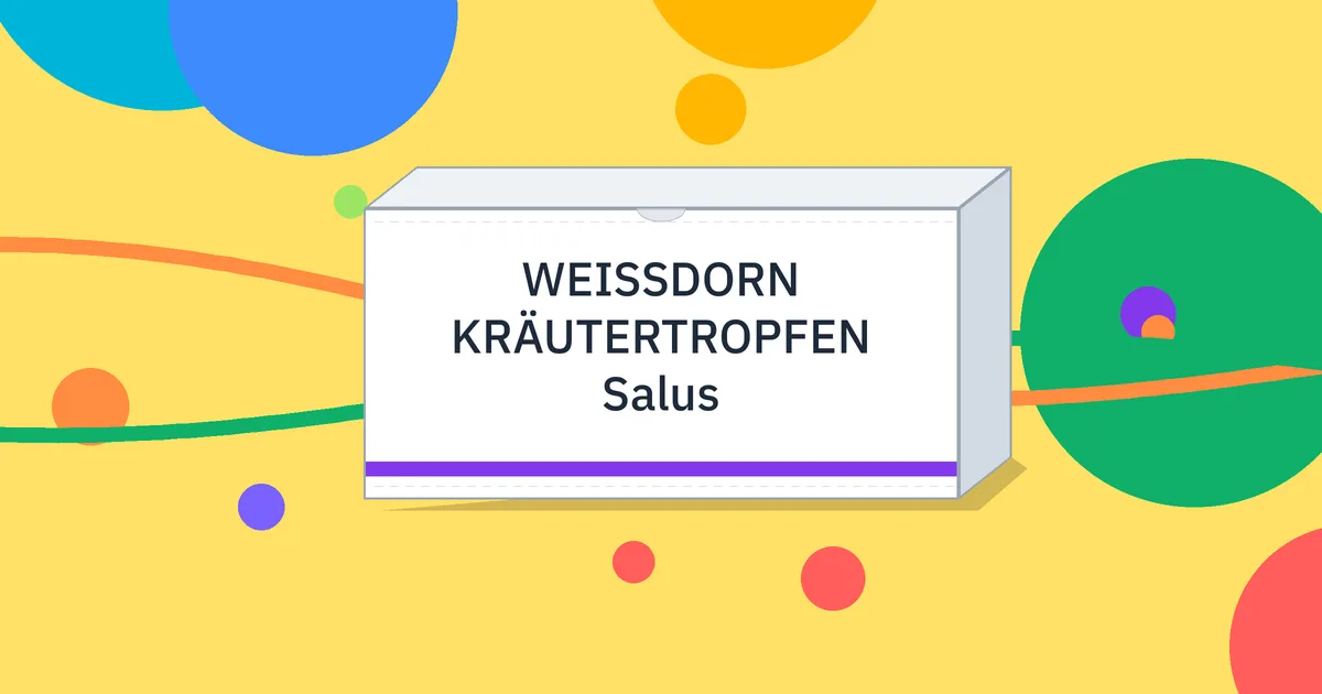 Symbolbild: Packung mit der Aufschrift WEISSDORN KRÄUTERTROPFEN Salus (PZN 01125519) – Verfügbarkeit und Bezug in Apotheken in Frankfurt am Main