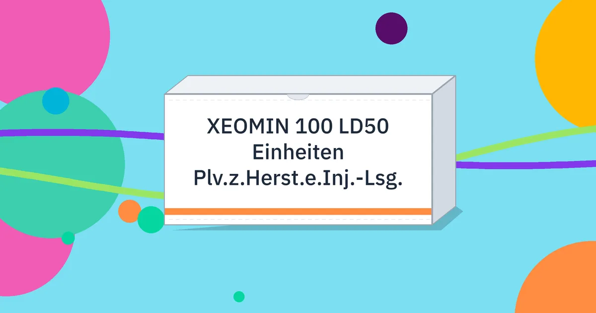 Symbolbild: Packung mit der Aufschrift XEOMIN 100 LD50 Einheiten Plv.z.Herst.e.Inj.-Lsg. (PZN 08873064) – Verfügbarkeit und Bezug in Apotheken in Frankfurt am Main