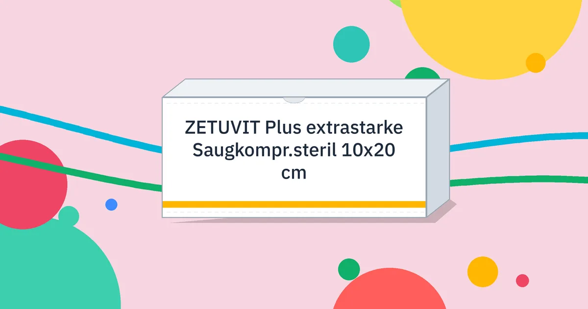 Symbolbild: Packung mit der Aufschrift ZETUVIT Plus extrastarke Saugkompr.steril 10x20 cm (PZN 19925002) – Verfügbarkeit und Bezug in Apotheken in Frankfurt am Main