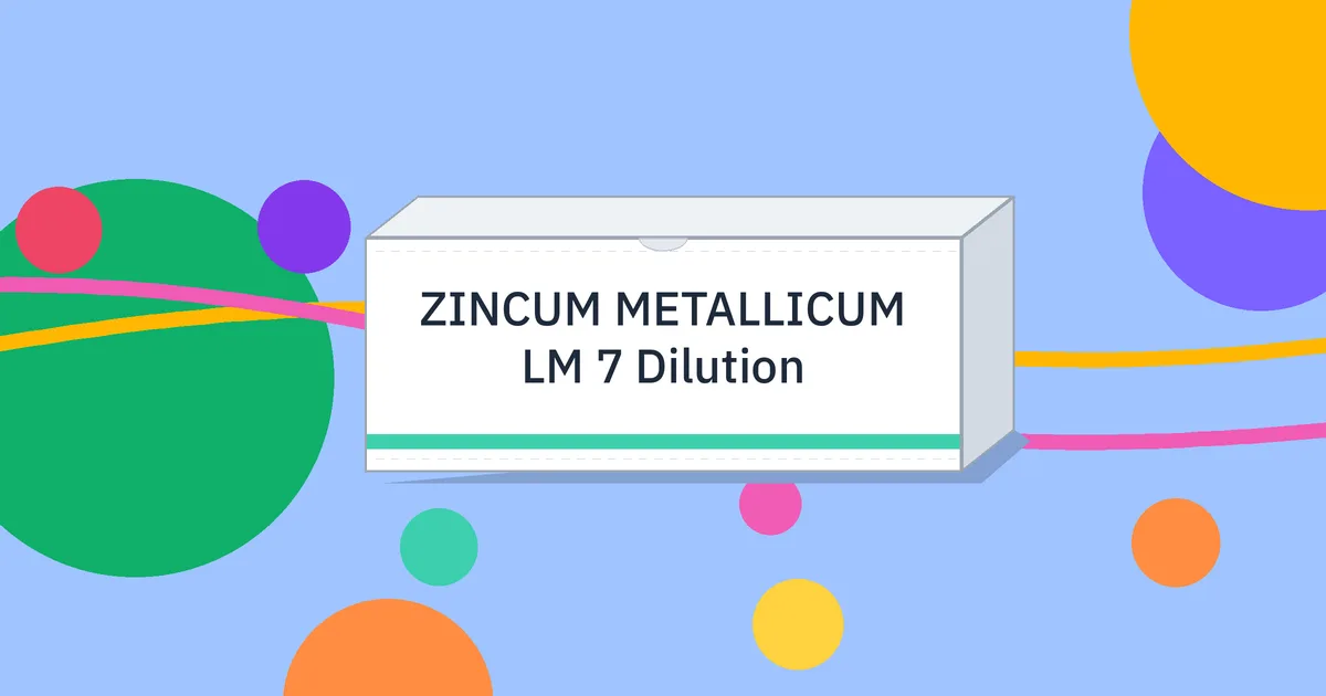 Symbolbild: Packung mit der Aufschrift ZINCUM METALLICUM LM 7 Dilution (PZN 13294718) – Verfügbarkeit und Bezug in Apotheken in Frankfurt am Main