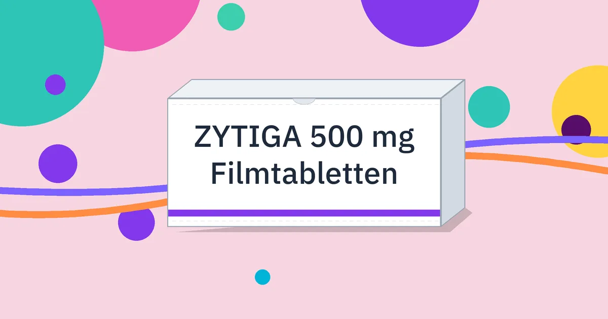 Symbolbild: Packung mit der Aufschrift ZYTIGA 500 mg Filmtabletten (PZN 16488340) – Verfügbarkeit und Bezug in Apotheken in Frankfurt am Main
