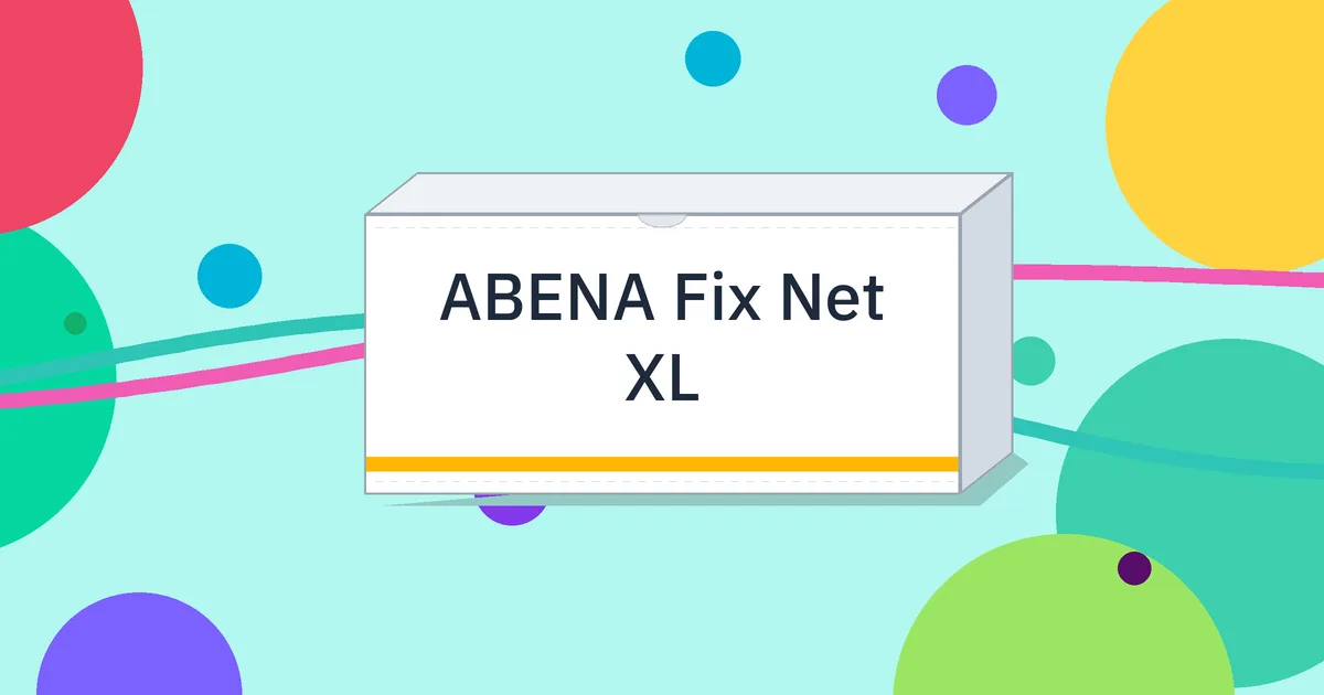 Symbolbild: Packung mit der Aufschrift ABENA Fix Net XL (PZN 18161413) – Verfügbarkeit und Bezug in Apotheken in Frankfurt am Main